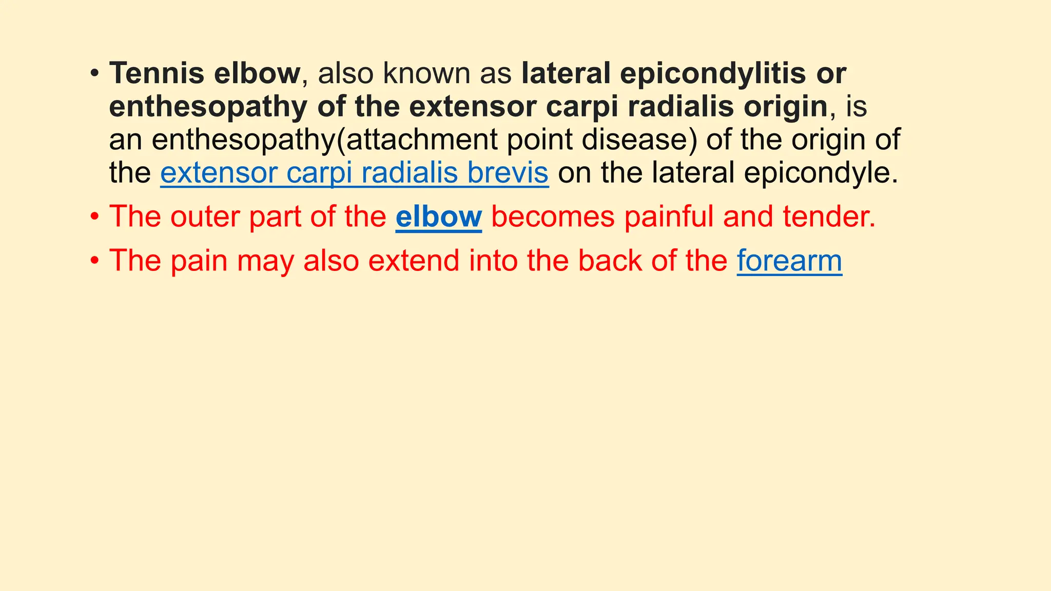 ayurvedic view on tennis elbow (snayugata vata) | PPTX