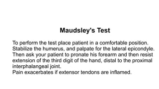 Presentation on the topic Tennis Elbow.pptx