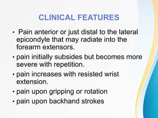 TENNIS ELBOW (Lateral Epicondylitis).pptx