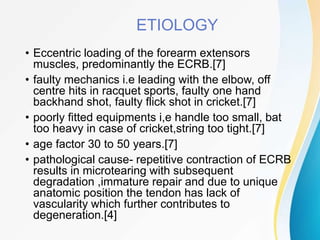TENNIS ELBOW (Lateral Epicondylitis).pptx