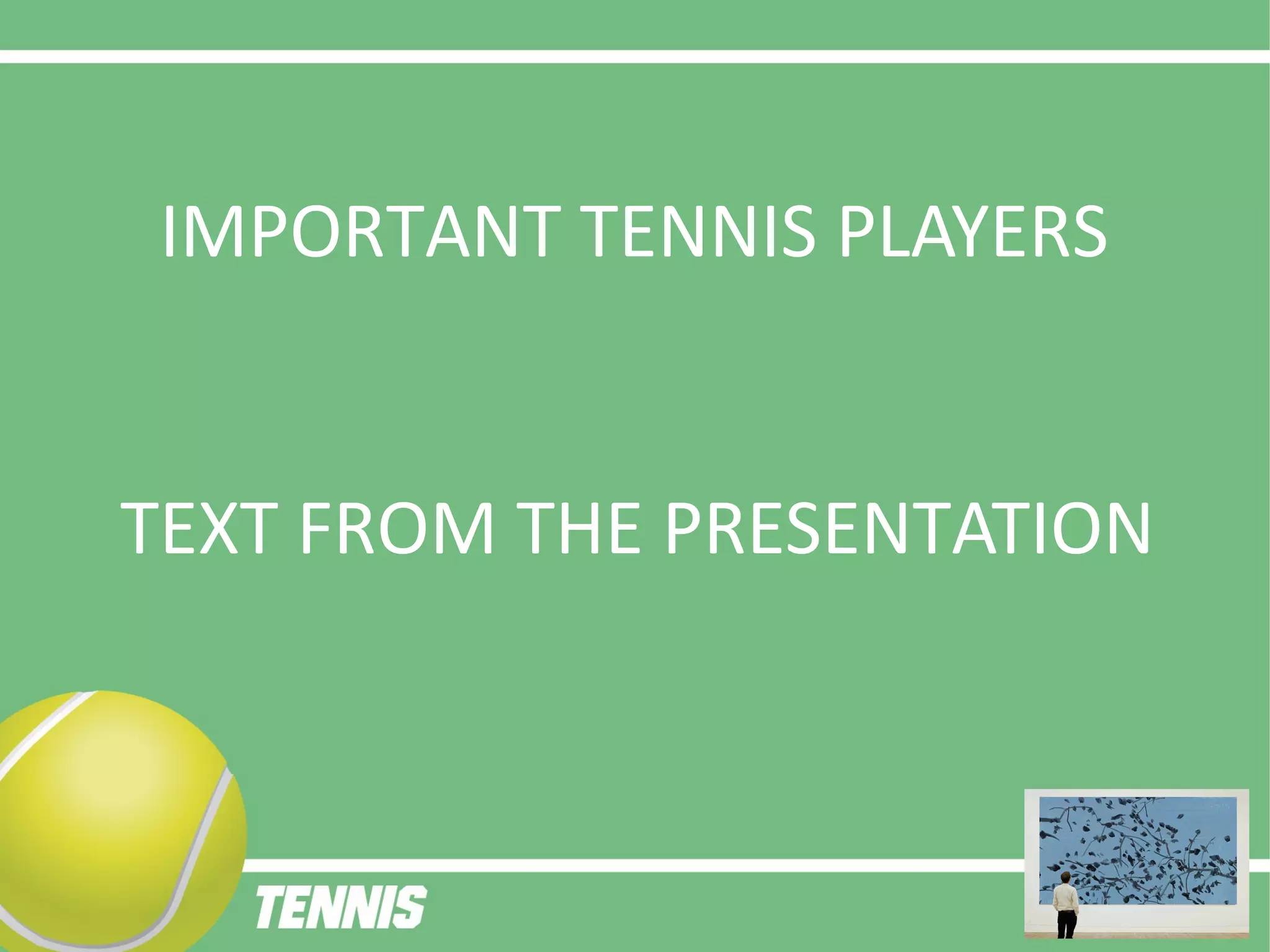 Tennis presentation / Impress | ODP