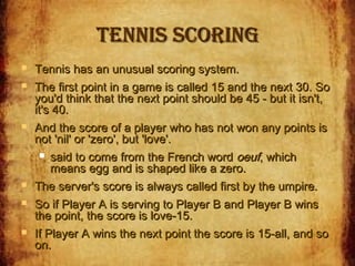 Tennis slide show | PPT