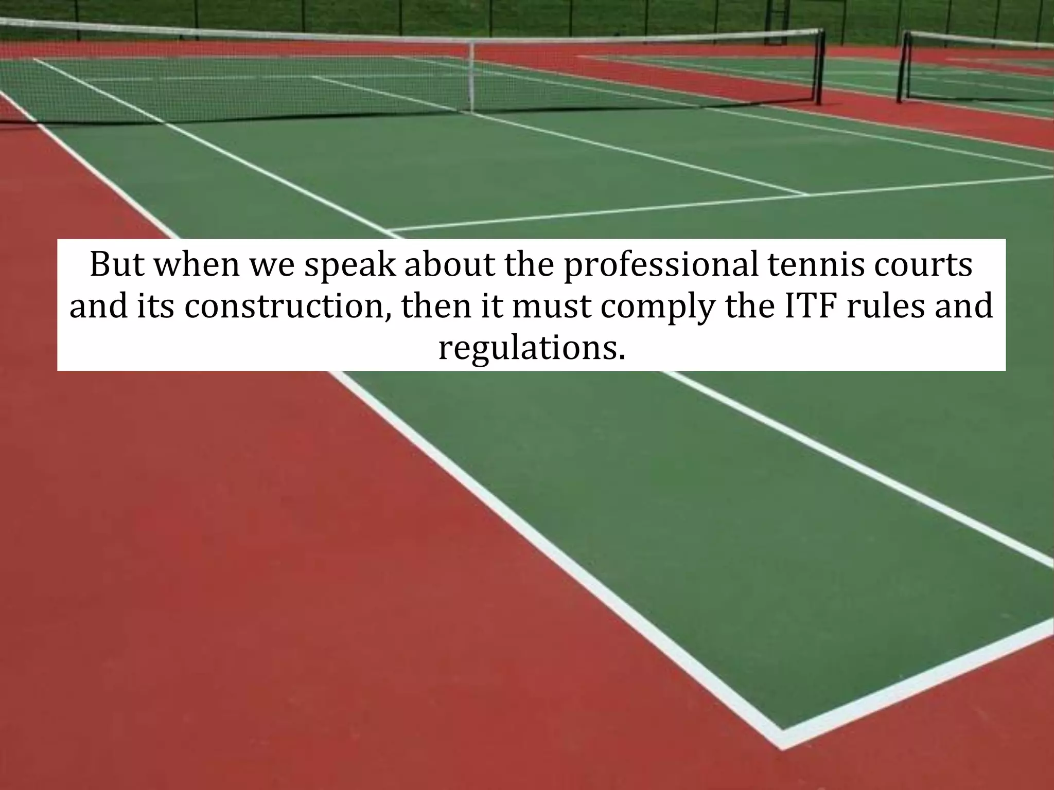 Tennis Surface Construction Basics | PPT