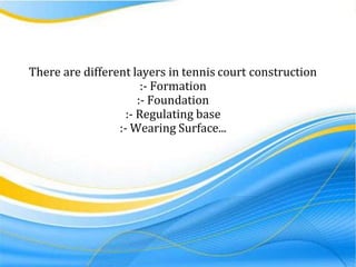 Tennis Surface Construction Basics | PDF