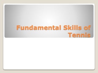 Tennis terminologies | PPTX