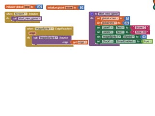 Tennis game with score mit app inventor code with design | PPT