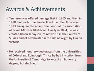 Tennyson | PPTX