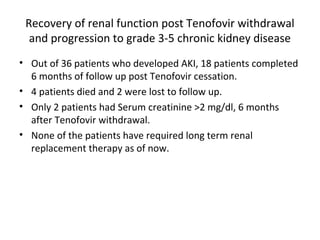 Tenofovir and kidney | PPT