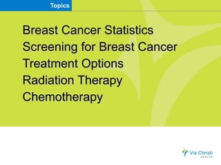 Breast Cancer: Dr. Patty Tenofsky | PPT