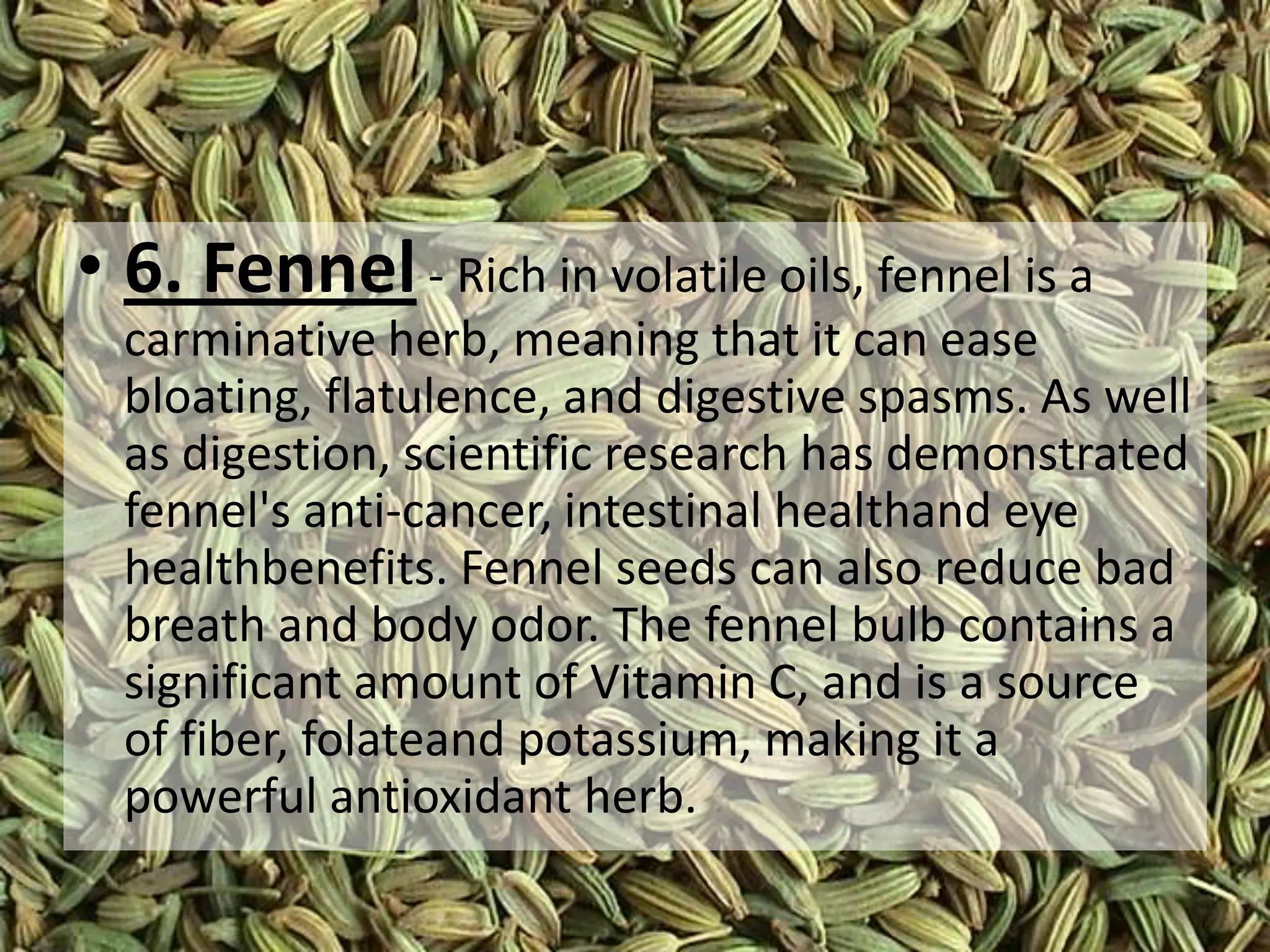 Ten of the most powerful healing herbs and spices | PPTX