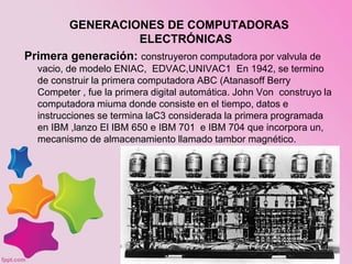 historia de la computadora | PPTX | Computing | Technology & Computing