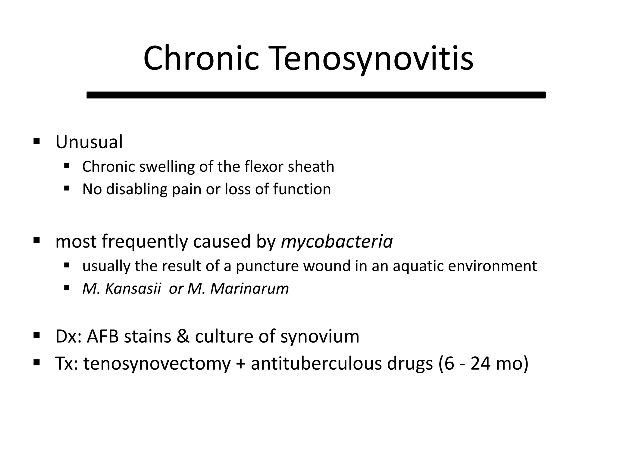 Flexor Tenosynovitis | PPTX