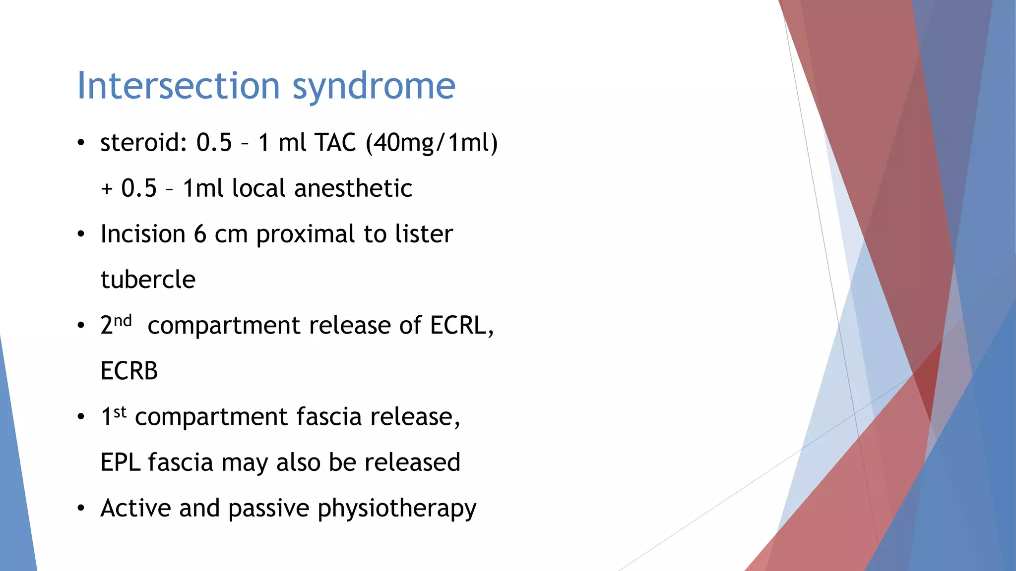 Tenosynovitis disorders of the Upper Extremity | PPTX