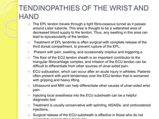 TENOSYNOVITIS DISORDERS OF UPPER EXTREMITY BY MAHEEN.pptx