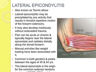 TENOSYNOVITIS DISORDERS OF UPPER EXTREMITY BY MAHEEN.pptx