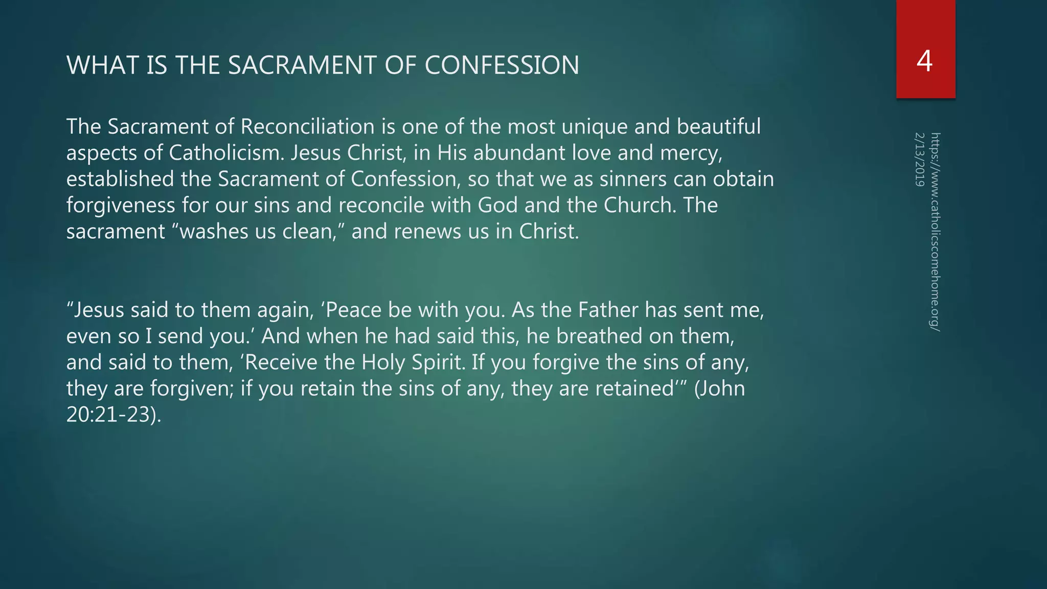in Roman Catholic Church- Reconciliation | PPT