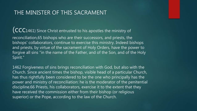 in Roman Catholic Church- Reconciliation | PPT