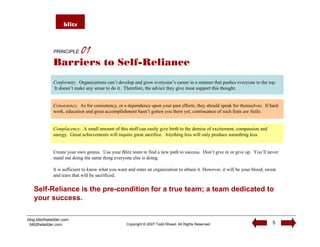 Ten Principles of the Blitz Approach | PDF