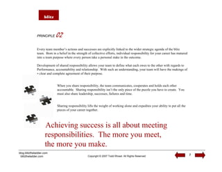 Ten Principles of the Blitz Approach | PDF