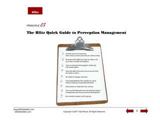 Ten Principles of the Blitz Approach | PDF
