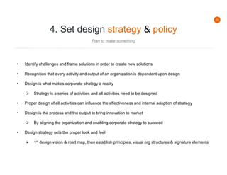 Ten principles of design minded organizations | PPT