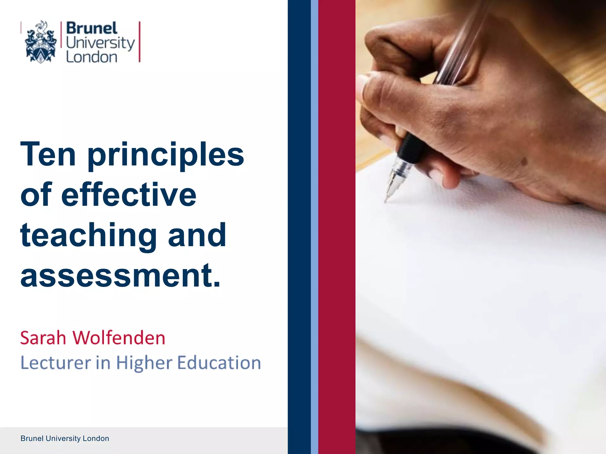 Ten principles of effective teaching | PPTX