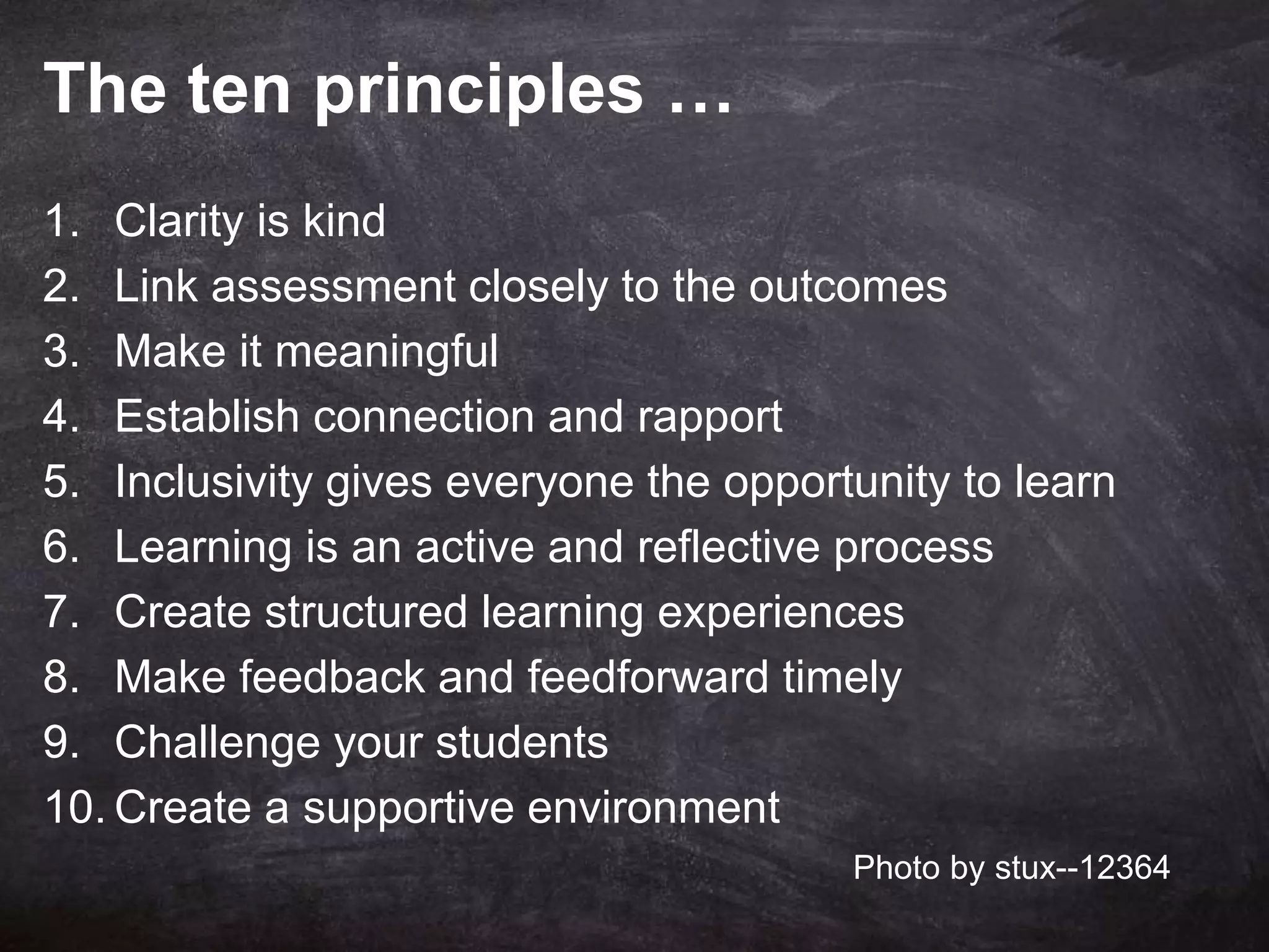 Ten principles of effective teaching | PPTX