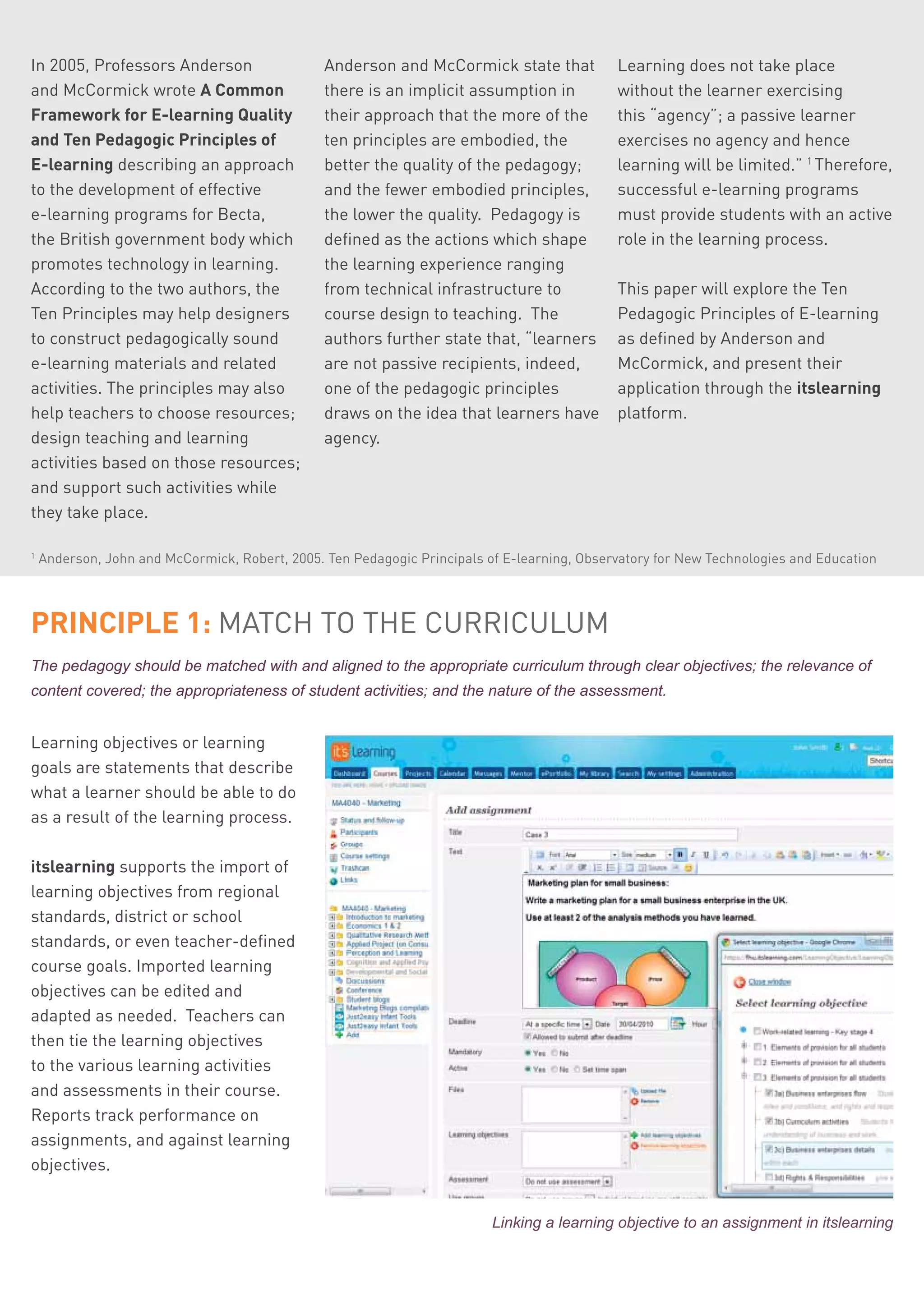 Ten principles of succesful learning- 10 principios para el e-learning exitoso | PDF