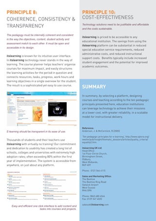 Ten principles of succesful learning- 10 principios para el e-learning exitoso | PDF