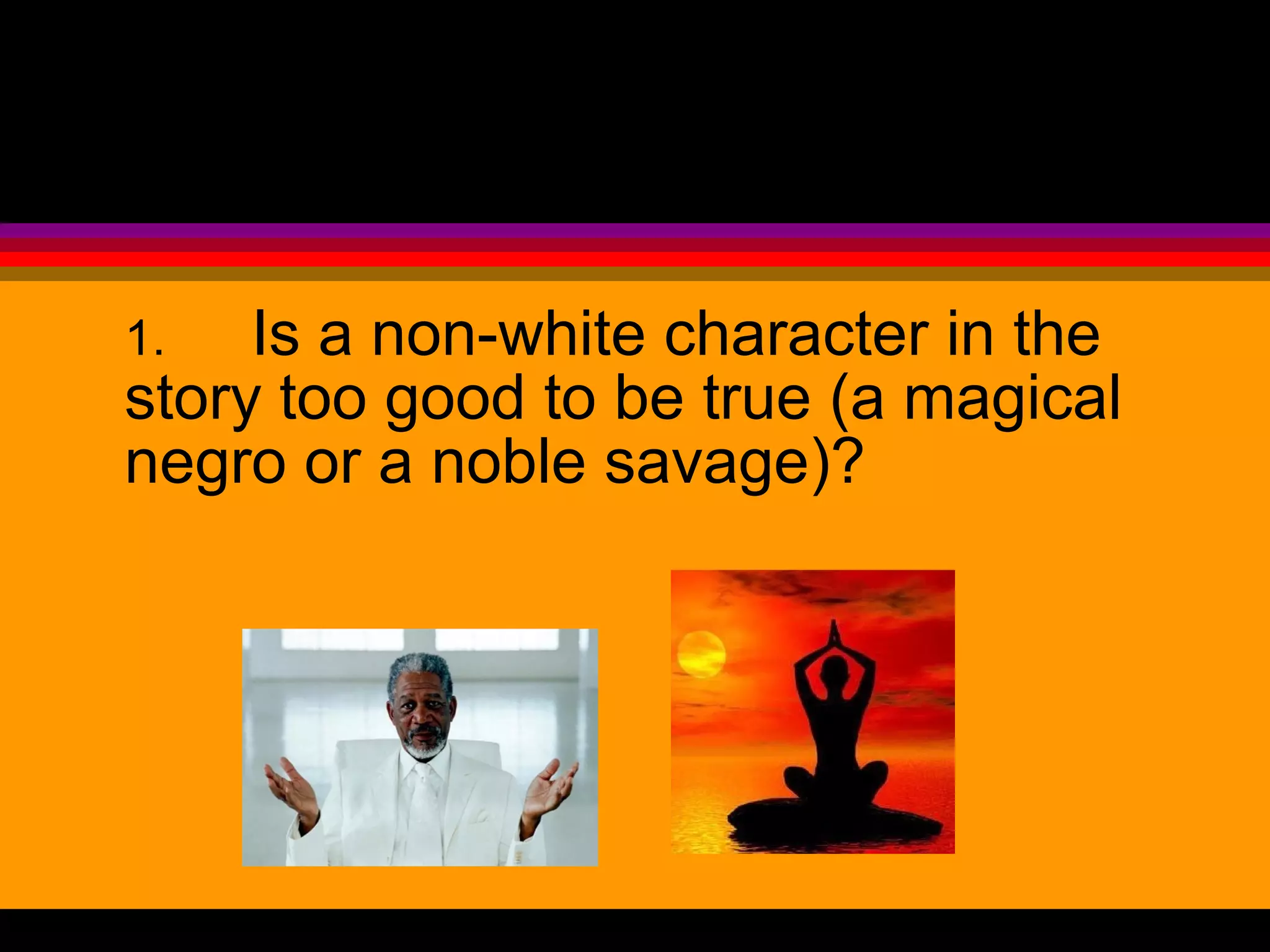 Ten questions to ask about race in stories | PPT