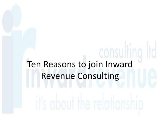 Ten Reasons To Join Irc | PPT