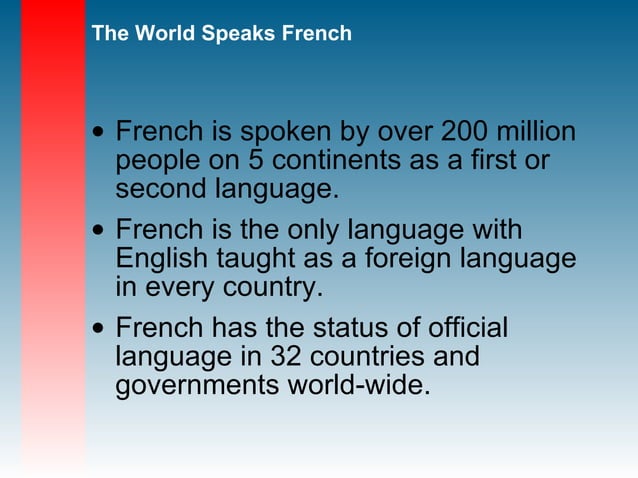 Ten reasons to study French | PPT | North America Travel | Travel Locations