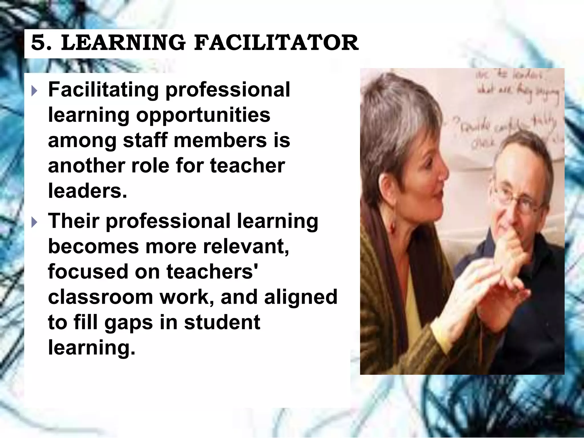 Ten roles for teacher leaders | PPTX