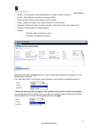Tenrox Basics V5 | DOC