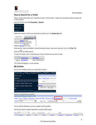 Tenrox Basics V5 | DOC