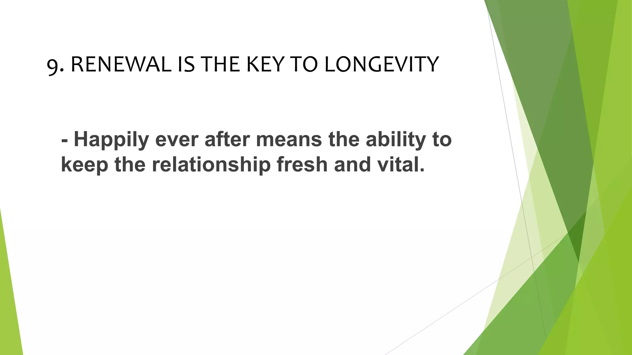 Ten rules for finding love and creating long lasting authentic relationships | PPTX