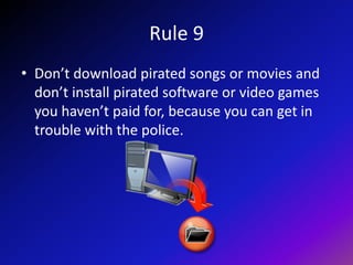 Ten Rules Of Internet Safety | PPT