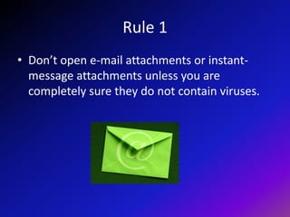 Ten Rules Of Internet Safety | PPT