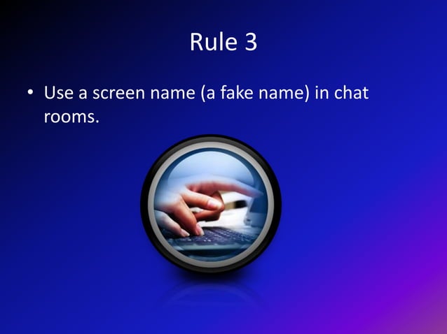 Ten Rules Of Internet Safety | PPT