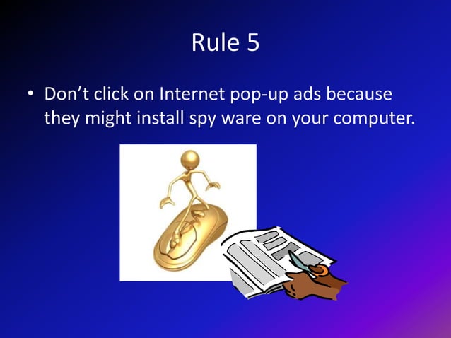 Ten Rules Of Internet Safety | PPT