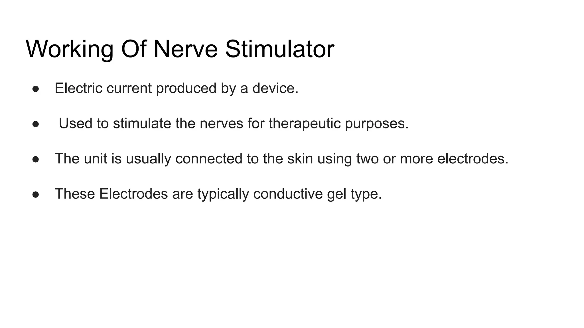 Transcutaneous Electrical Nerve Stimulator (TENS) | PDF