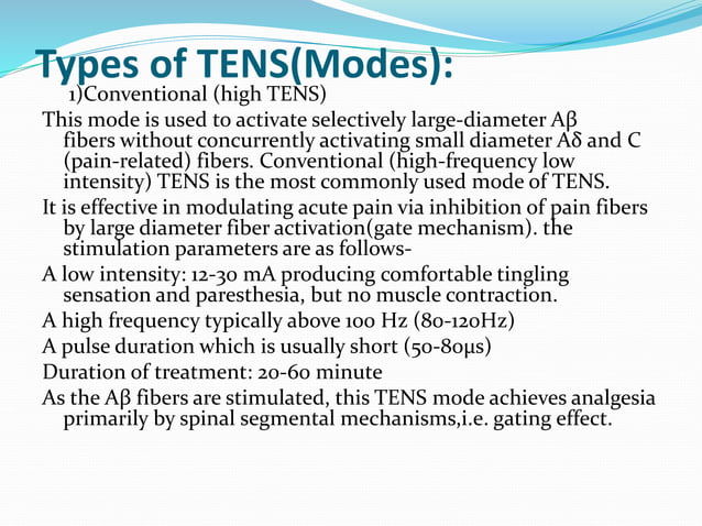 Tens | PPT | First Aid | Injuries