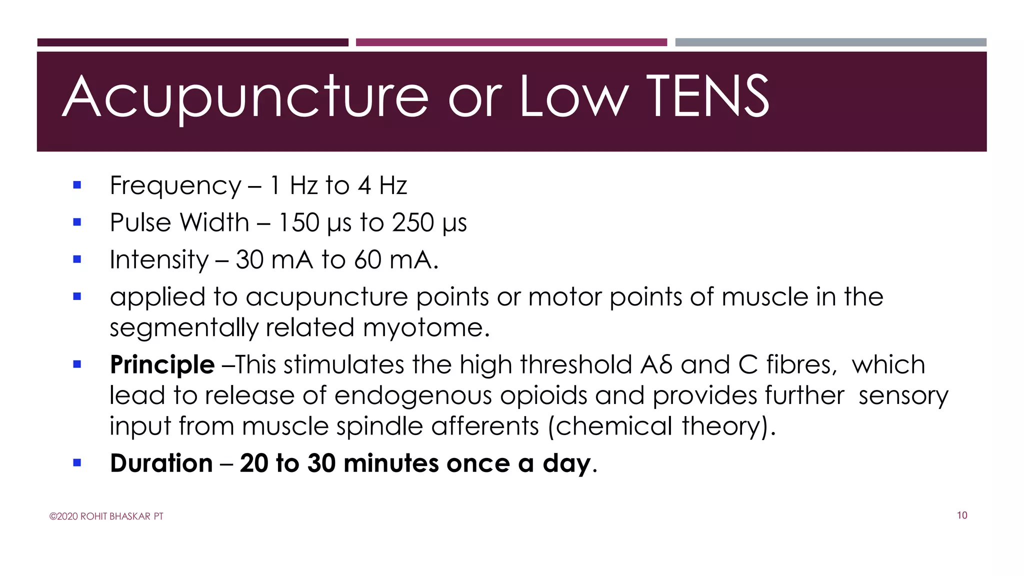 Transcutaneous Electrical Nerve Stimulation (TENS) I Physiotherapy: Dr ...