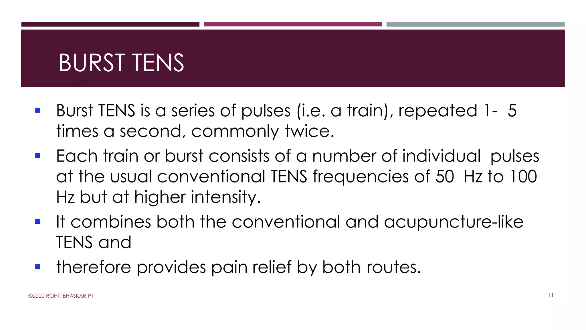 Transcutaneous Electrical Nerve Stimulation (TENS) I Physiotherapy: Dr ...