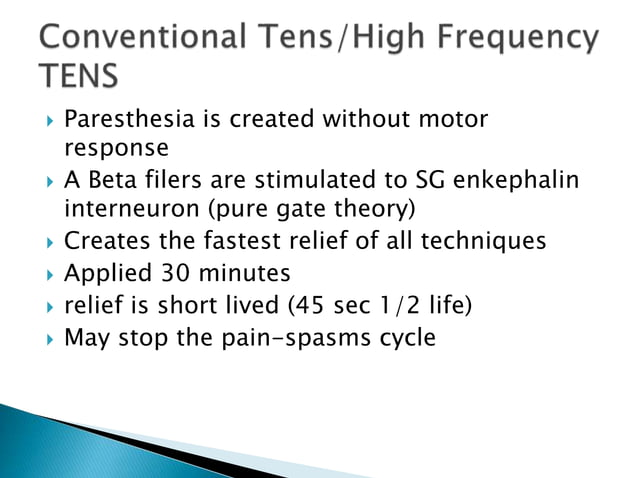 TENS.pptx | First Aid | Injuries