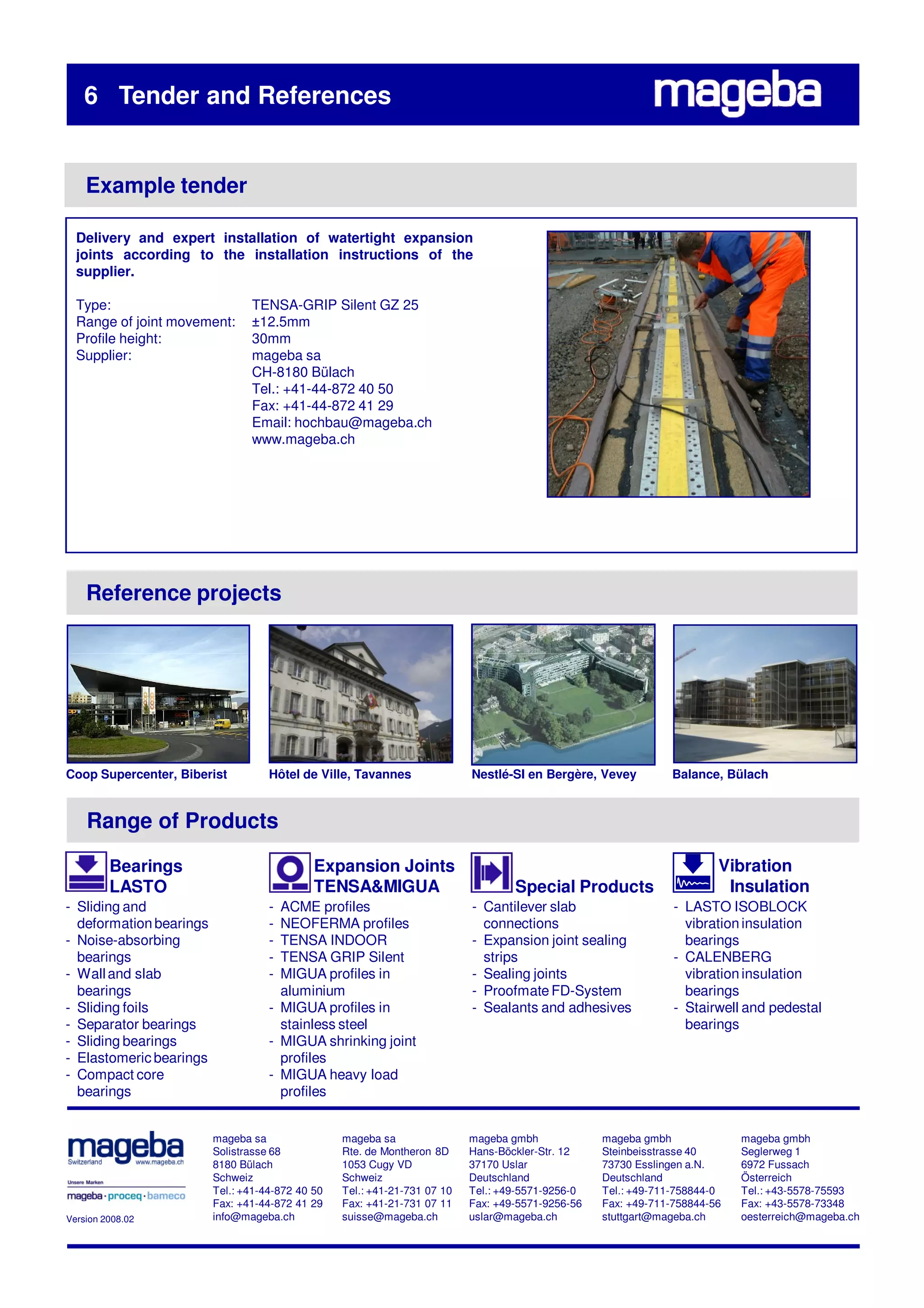 Mageba Brochure | PDF