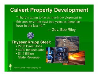 Tensaw Land Timber Company Presentation | PDF | Industrial Property ...