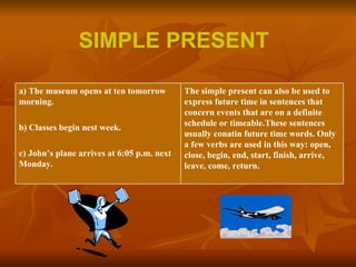 TENSE EXPLANATION | PPT