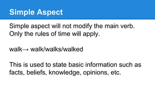 Tense and Aspect | PPTX