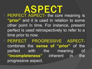 Tense and aspect -clt framework | PPT